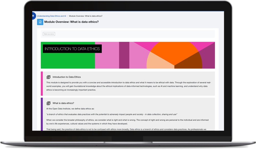 Understanding Data Ethics and AI (self-paced) - ODI Learning
